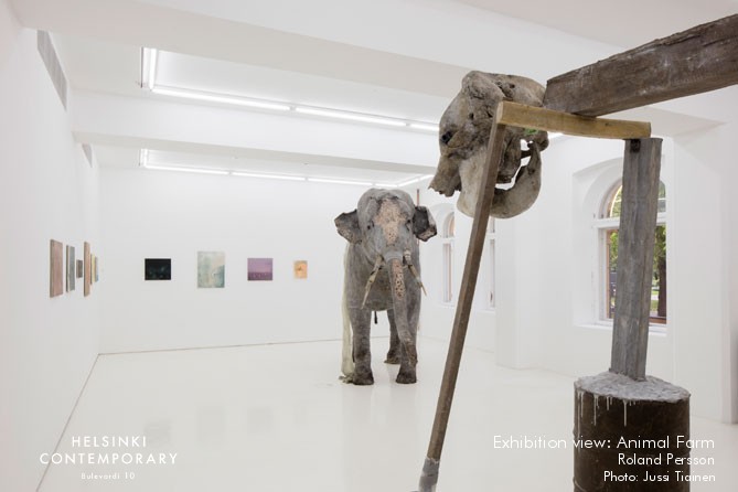 Exhibition view: Animal Farm | Roland Persson | Helsinki Contemporary